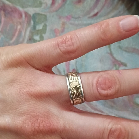 Jewelry | Vintage Rmt 14k Solid Gold And Sterling Silver Native ...
